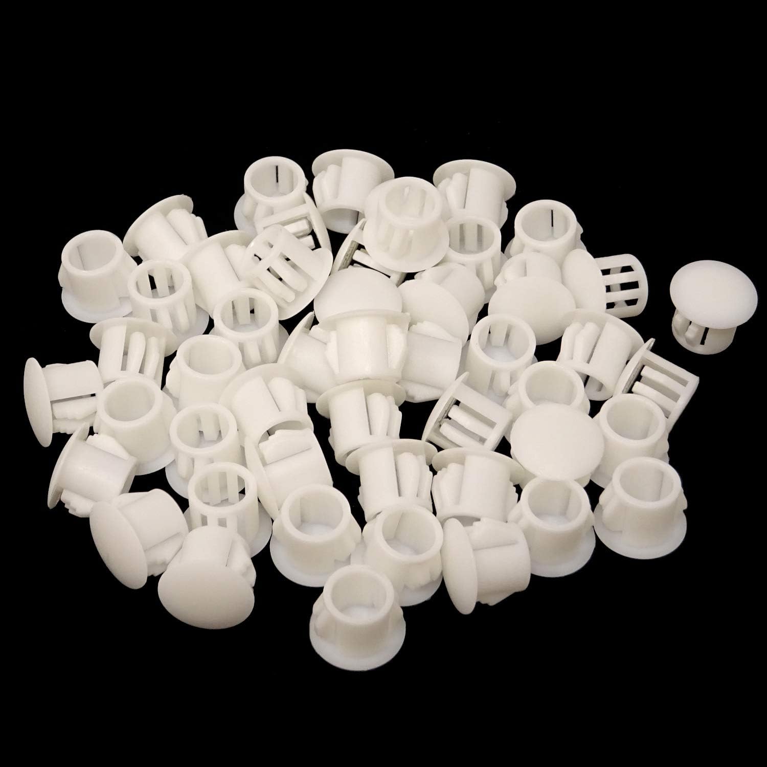 Amazon.com: Honbay 50PCS White Hole Plugs Plastic Flush Type Hole Plugs ...