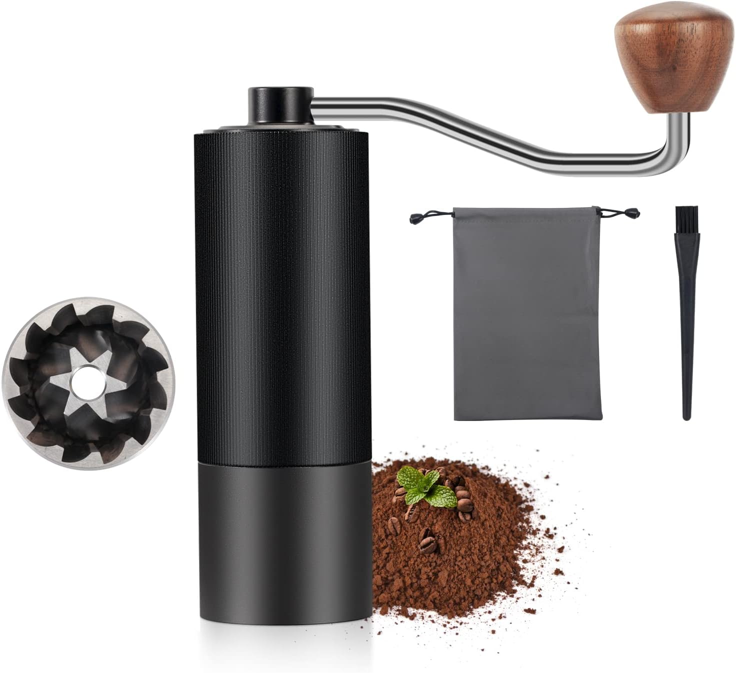 Amazon.com: Manual Coffee Grinder, External Adjustable Coarseness ...