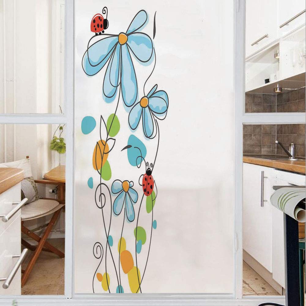 Buy Decorative Window Film,No Glue Frosted Privacy Film,Stained Glass ...