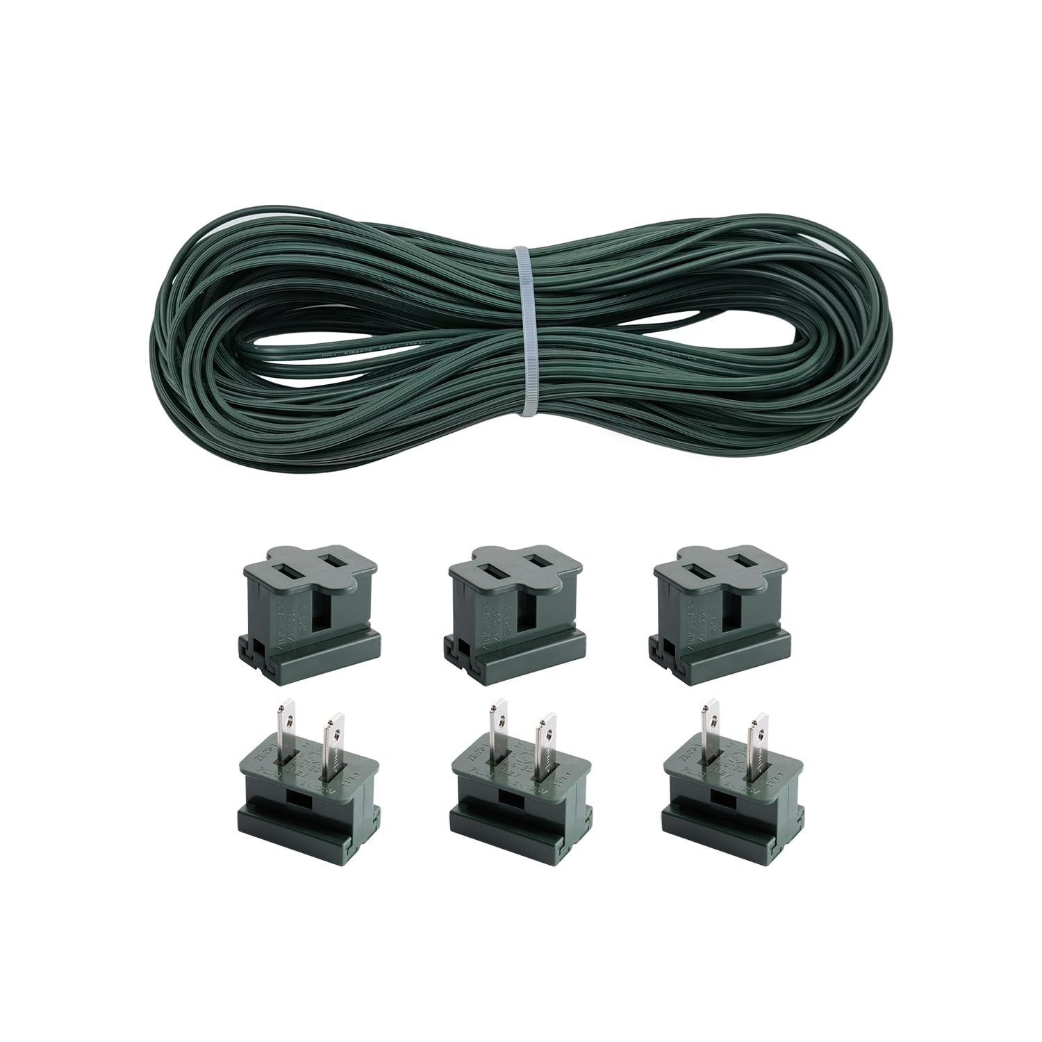 SPT-1 Green 18AWG Electrical Wire, 18 Gauge 2 Conductor Extension Wire ...