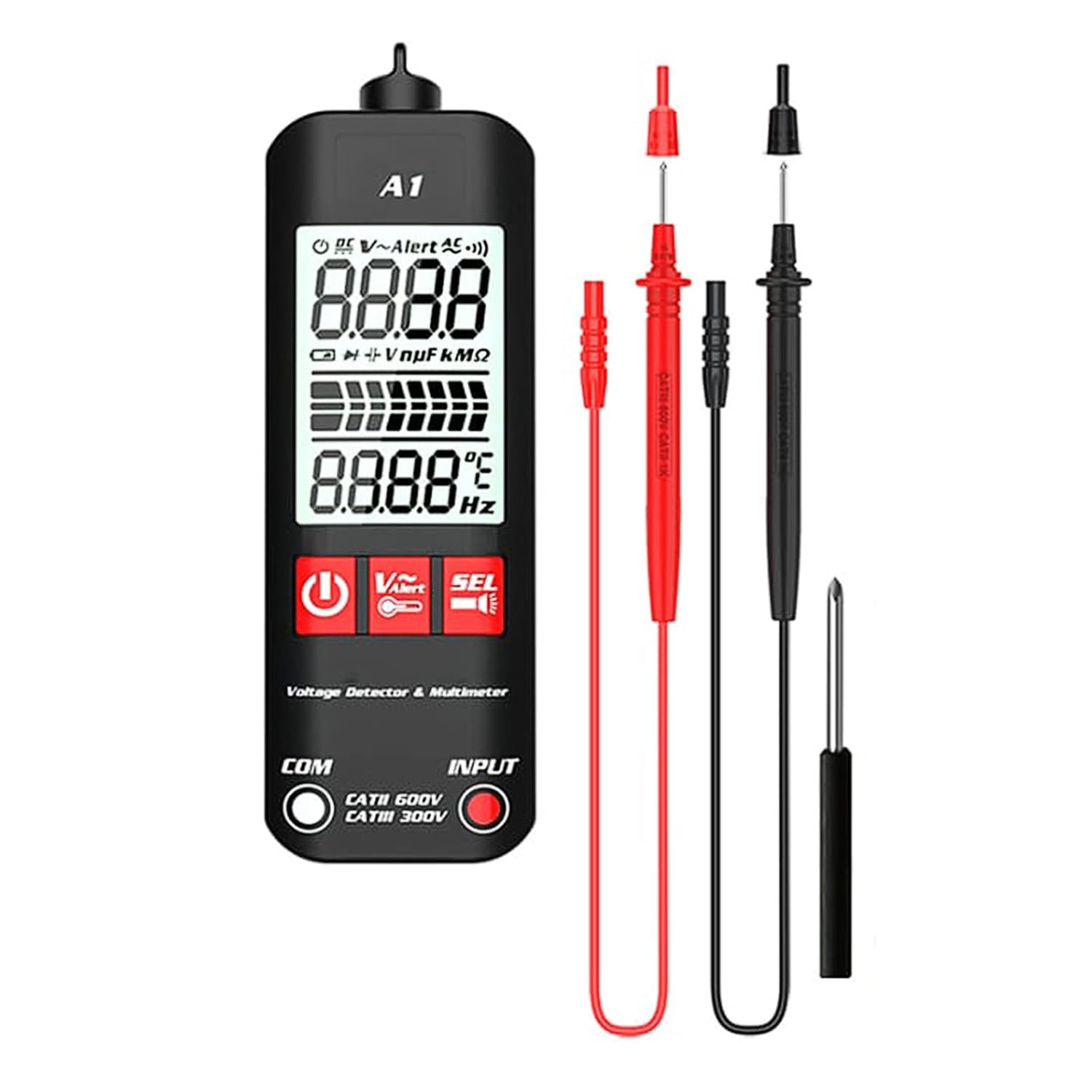 Non Contact Voltage Tester, A1 Fully Automatic Anti Burn Intelligent ...