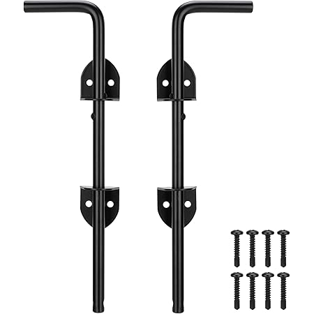 Amazon.com: 12" Cane Bolt Heavy Duty Drop Rod Gate Stopper Hardware ...