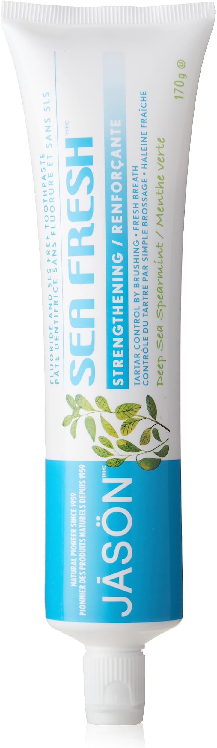 Amazon.com : Jason Sea Fresh Strengthening Fluoride-Free Toothpaste ...