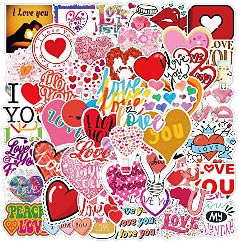 50pcs I Love You Stickers for Couple Girlfriend Boyfriend Lover and ...