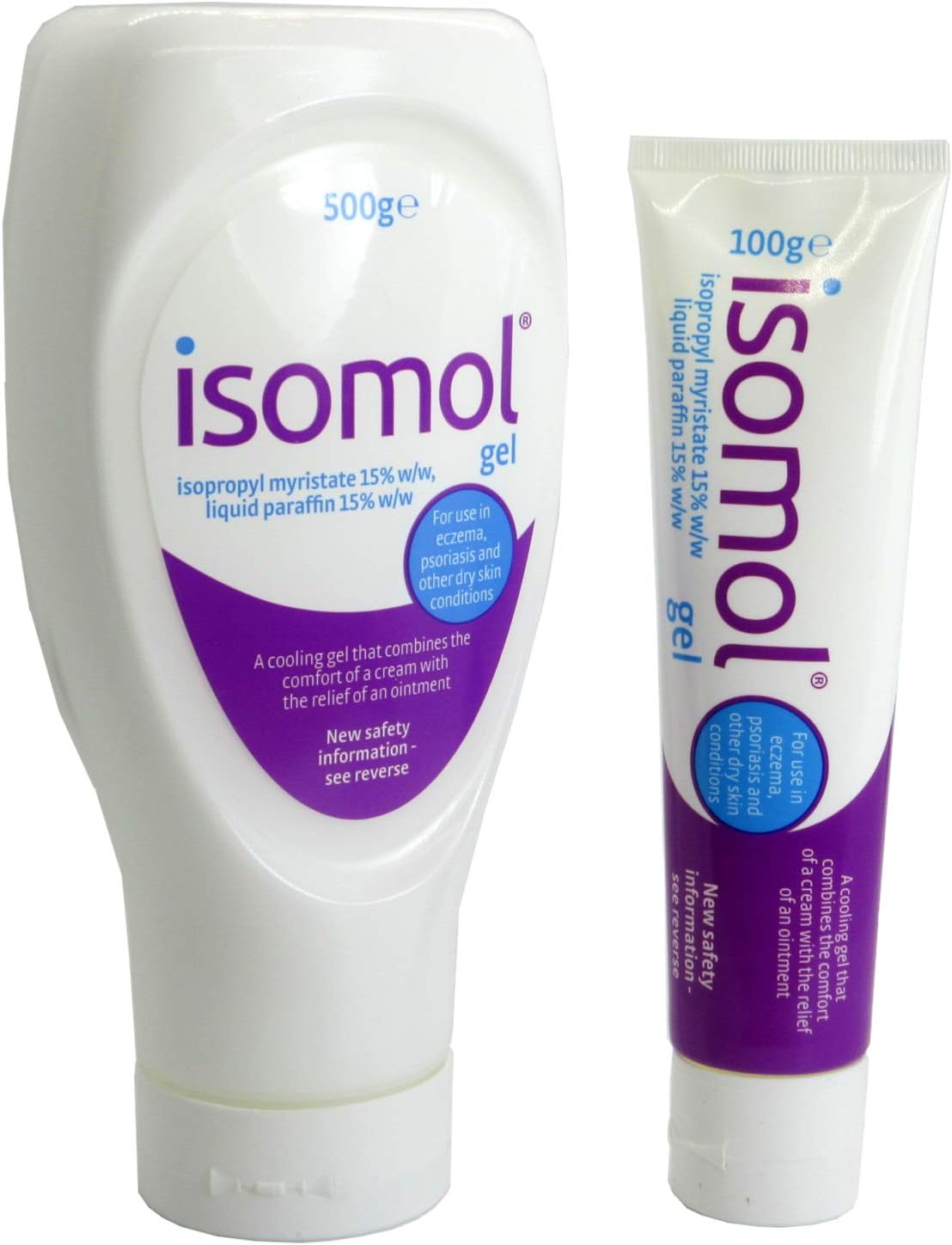 Isomol Moisturising Gel 100g + 500g for Eczema, Psoriasis and Dry Skin : Amazon.co.uk: Beauty