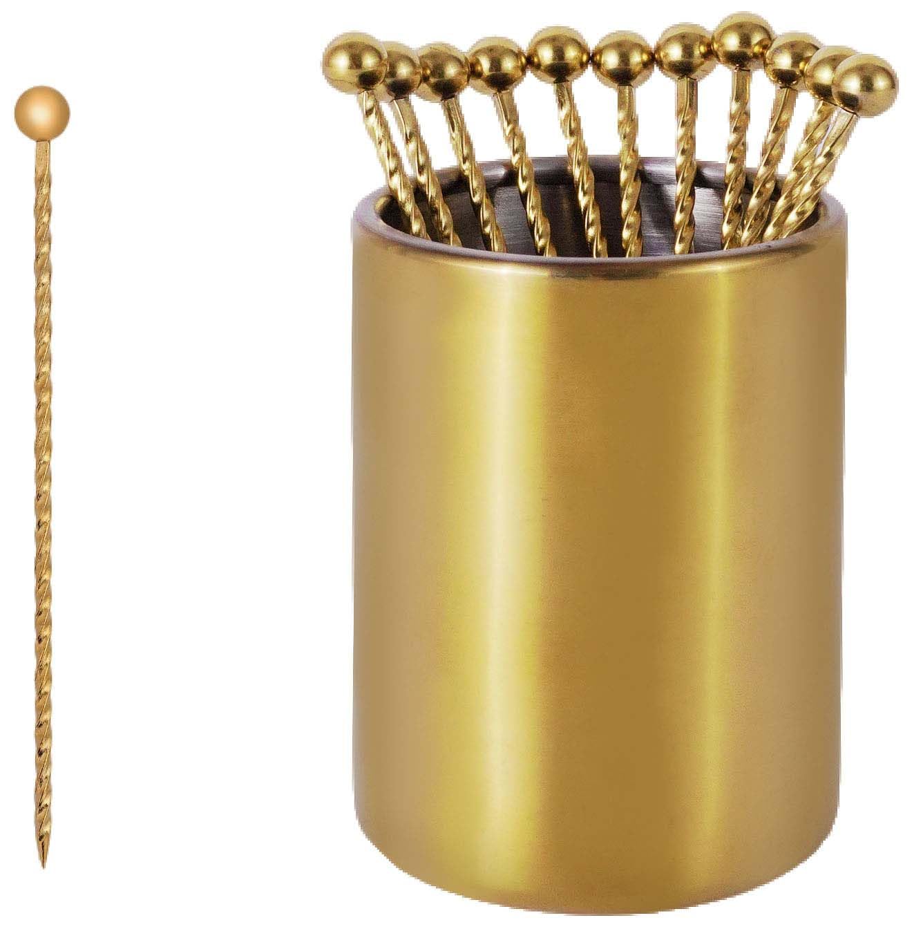 Amazon.com | Lexenic 12Pack Metal Cocktail Picks + Holder Kit, Premium ...
