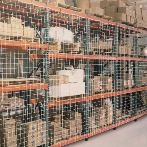 Carron Net 1250-Lb. Load Rating, 1-3/4" Square Mesh Pallet Rack Netting ...