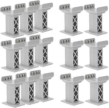 Amazon.com: Toddmomy 15pcs Train Bridge Plastic Pier Railway ...