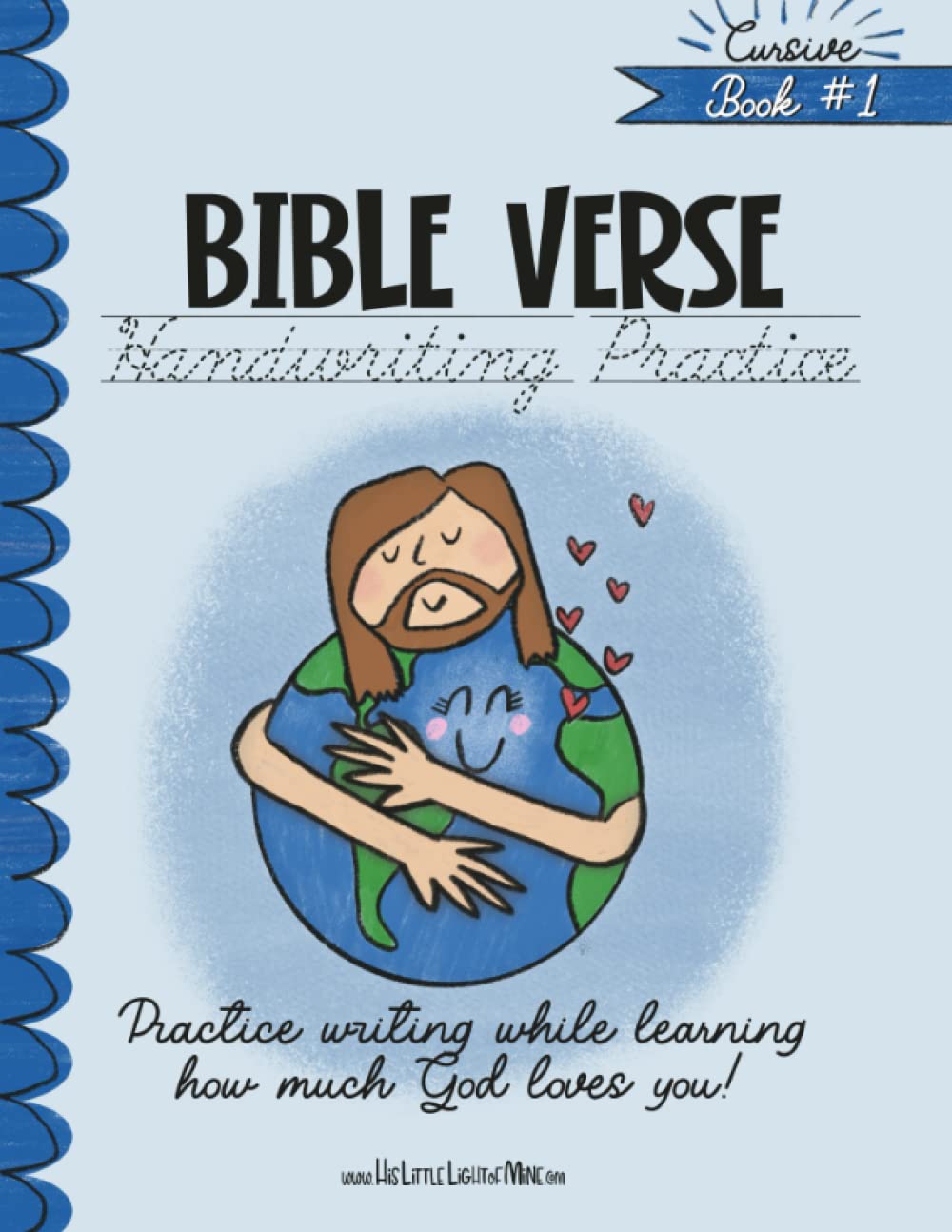 Bible Verse Handwriting Practice: Cursive Practice Book #1 (Trace ...