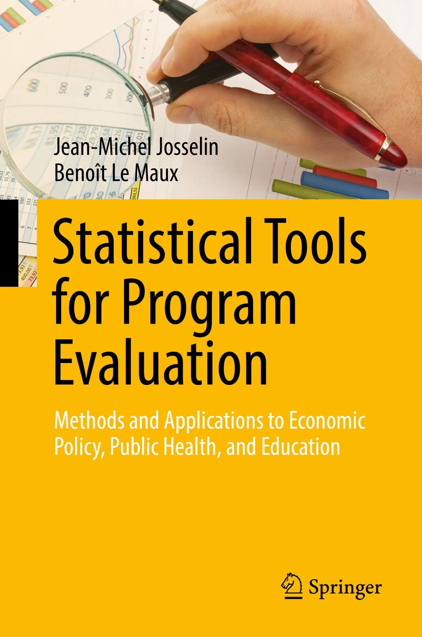 Statistical Tools for Program Evaluation: 9783319528267: Medicine ...