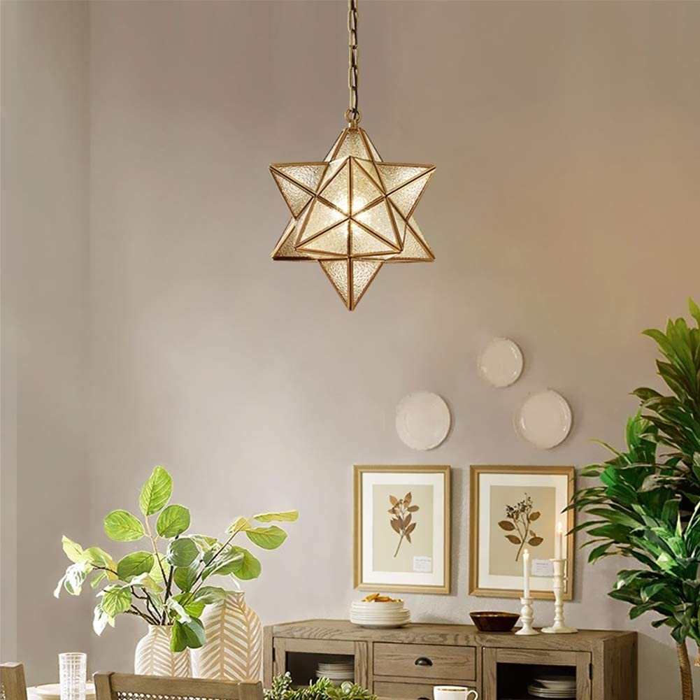 Star Light Fixture Vintage
