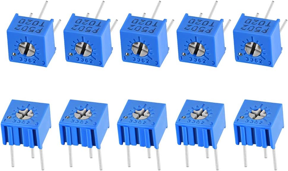 Amazon.com: uxcell 3362 Trimmer Potentiometer 5K Ohm Top Adjustment ...