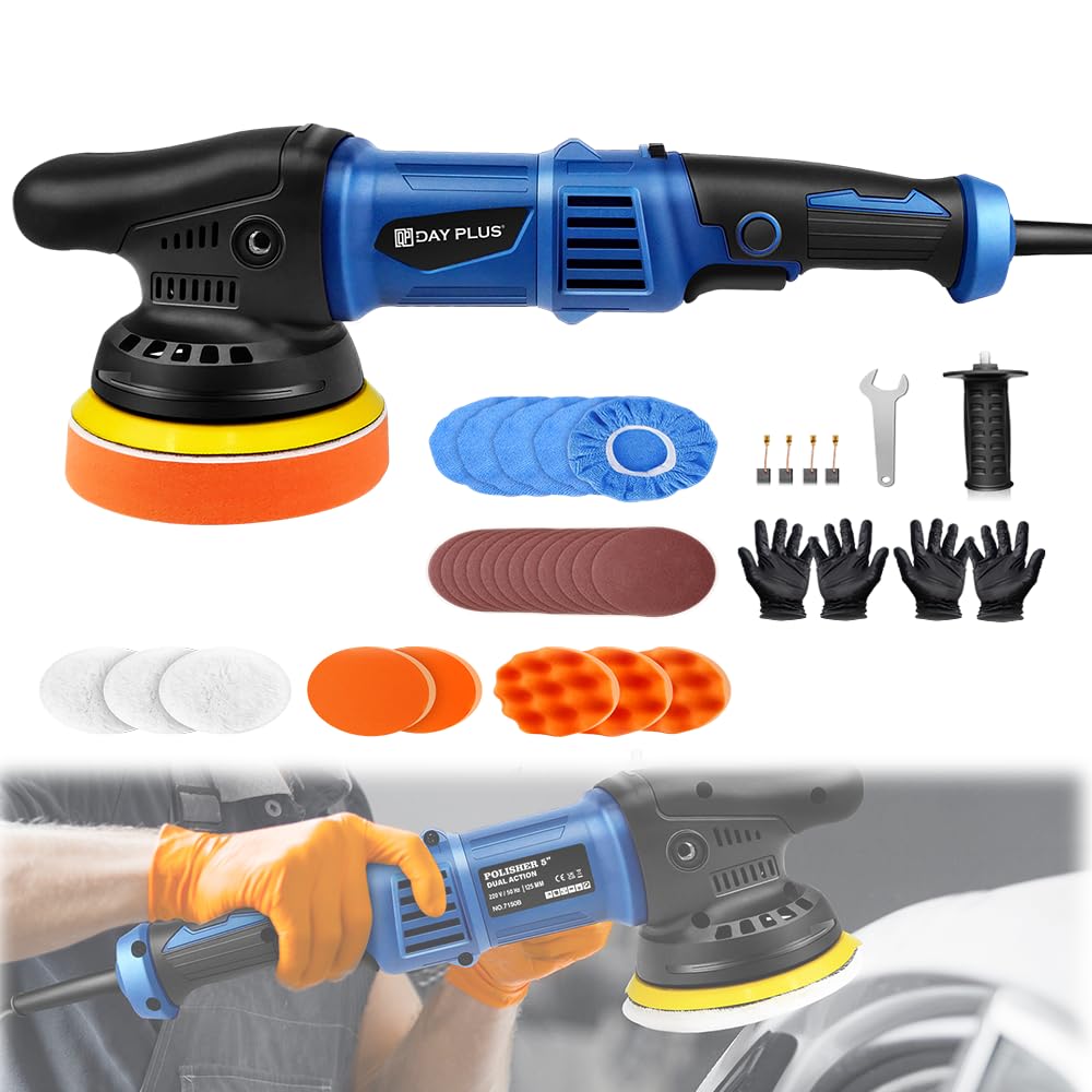 DA Polisher 920W Dual Action Car Polisher, Random Orbital Polisher with ...