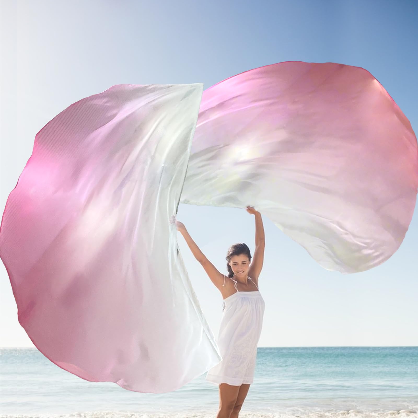 Amazon.com : 2 Sets of 55 x 78" Dance Metallic Semicircle Worship Angel ...