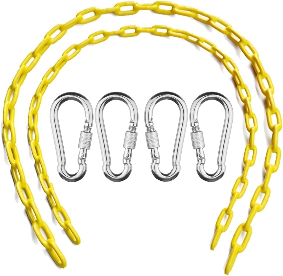 Amazon.com: Playkids 66" Fully Coated Chains (Commercial/Residential ...