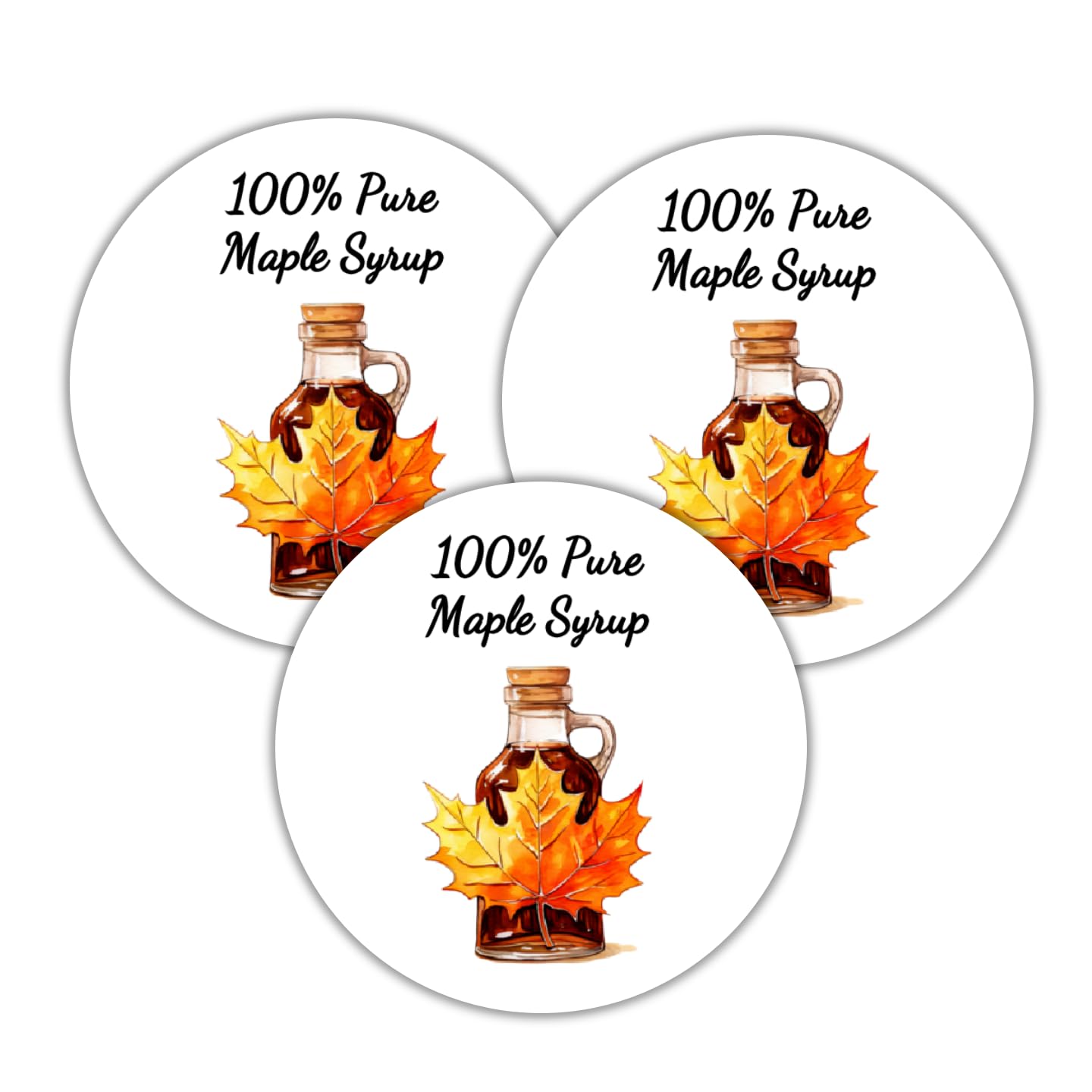 Amazon.com: maple syrup jar labels that read "100% pure maple syrup ...