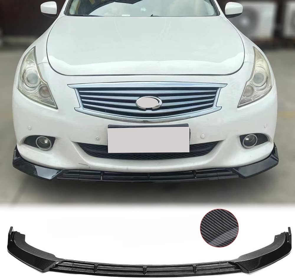 Amazon.com: Meyffon Front Lip Compatible with 2010-2013 Infiniti G37 ...