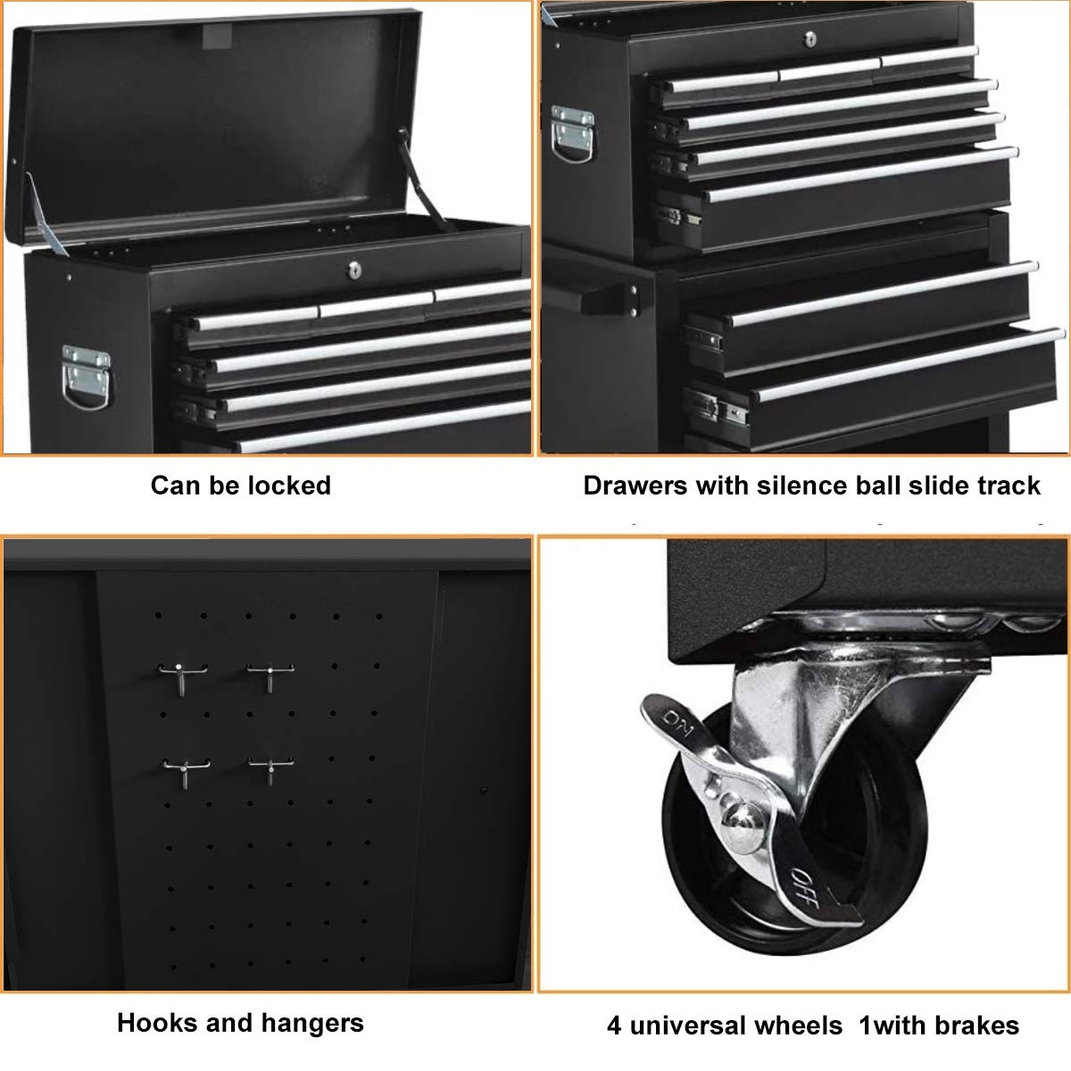 8-Drawer High Capacity Tool chest Tool Box,Rolling Tool Box,Big Tool ...