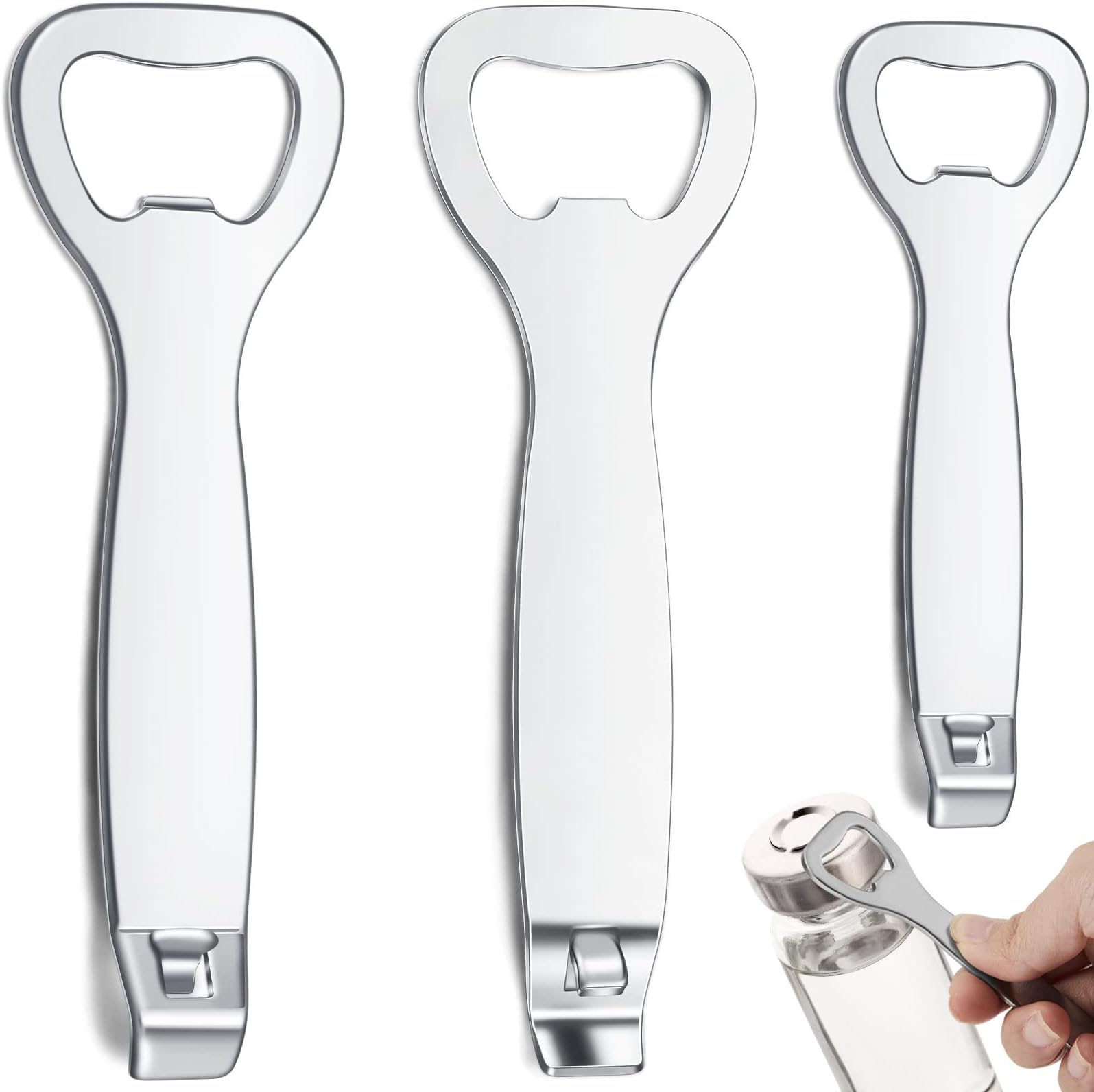 Amazon.com: 3 Pack Mini Vial Openers - Versatile Stainless Steel Oral ...