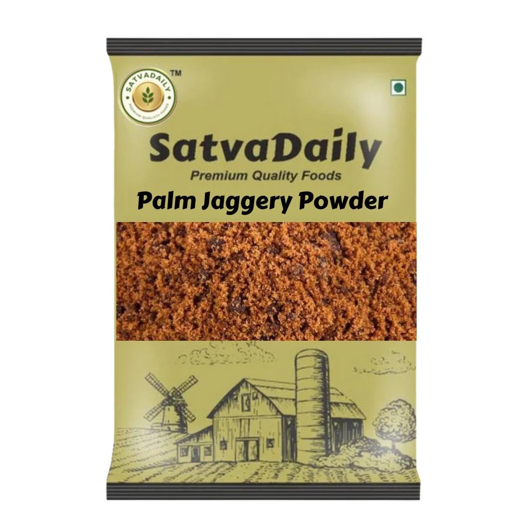 SatvaDaily Palm Jaggery Powder - 1kg | Thati Bellam Powder | Karupatti ...