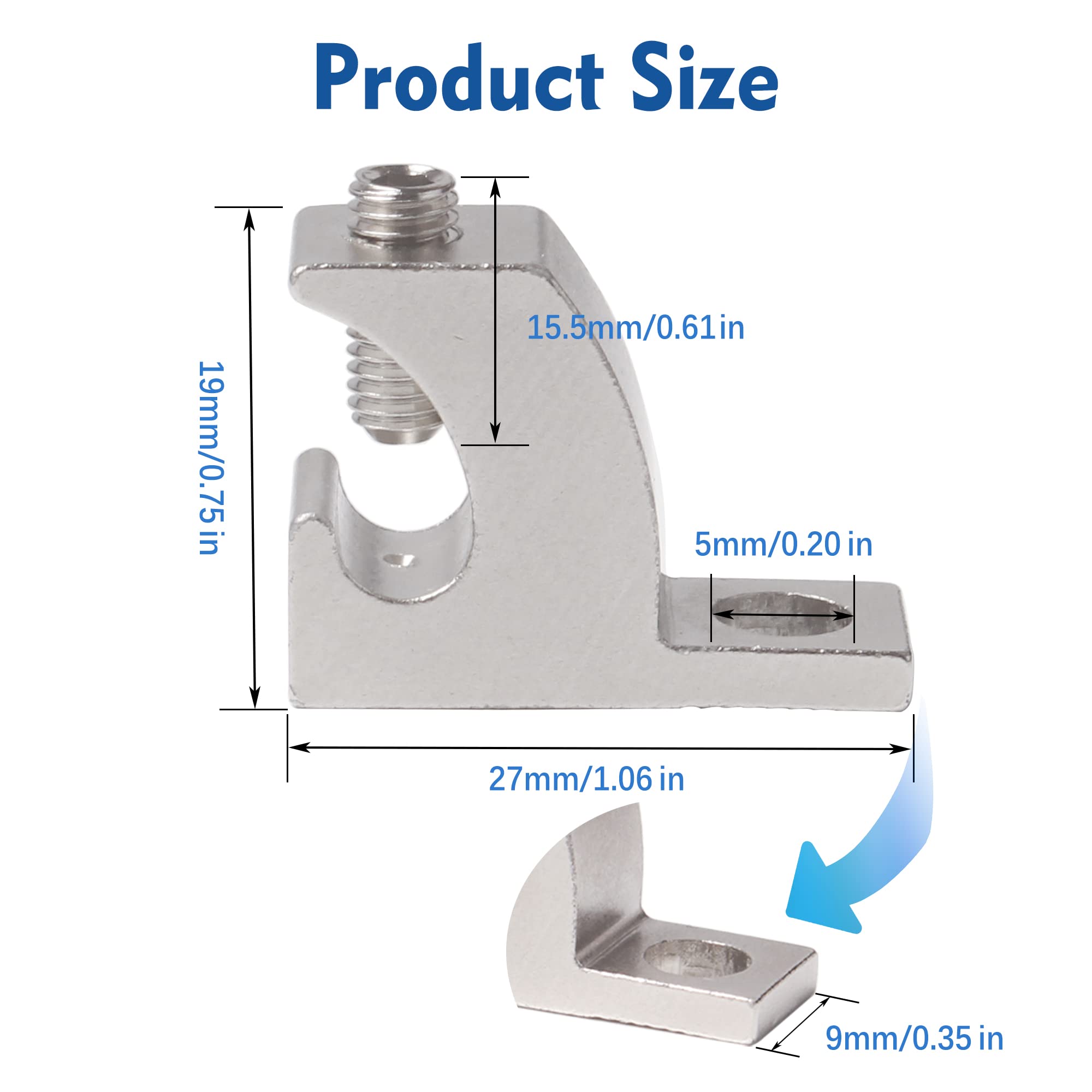 Snapklik.com : 6Pcs Grounding Lug Aluminum Lay In Connector Grounding ...