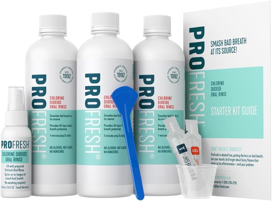 Amazon.com : ProFresh Fresh Breath System Starter Kit, Oral Rinse 16.9 ...