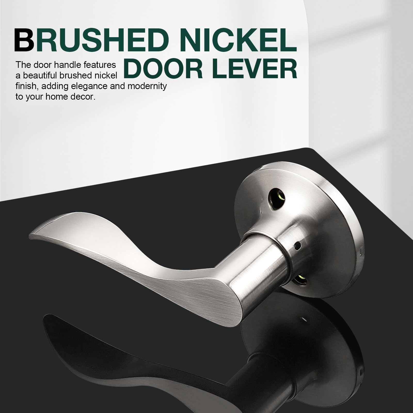 Snapklik.com : 4 Pack Single Dummy Door Levers Left Handed Brushed ...