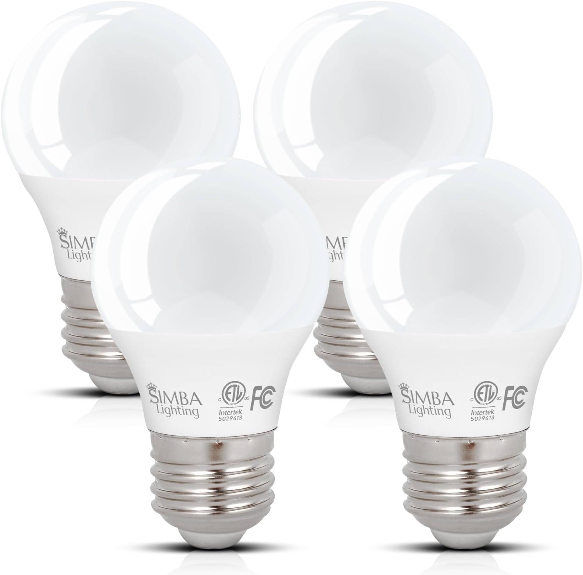 Simba Lighting LED A15 ETL Listed Light Bulbs (4-Pack) 5W 40W ...