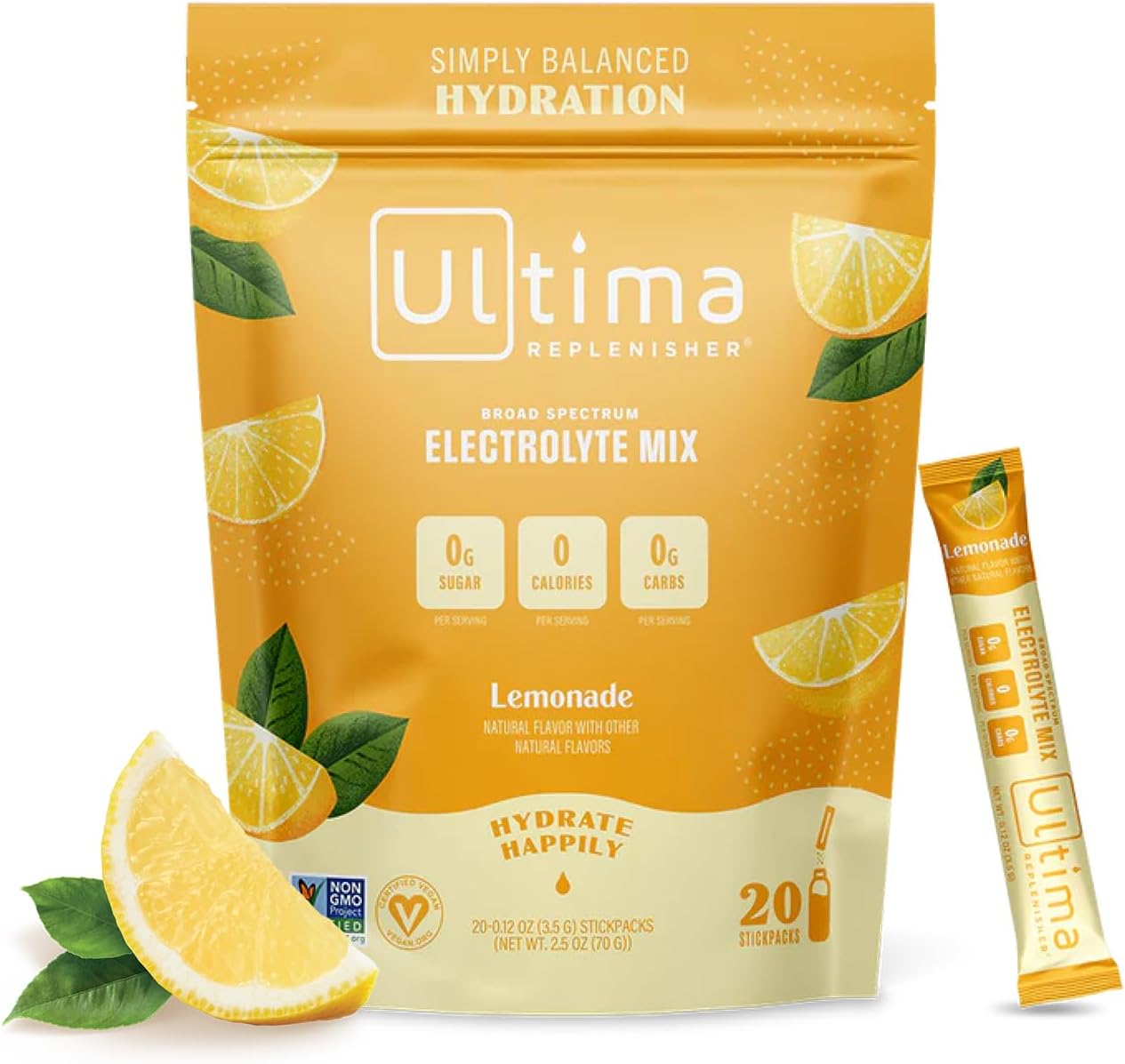 Amazon.com: Ultima Replenisher Daily Electrolyte Drink Mix – Lemonade ...