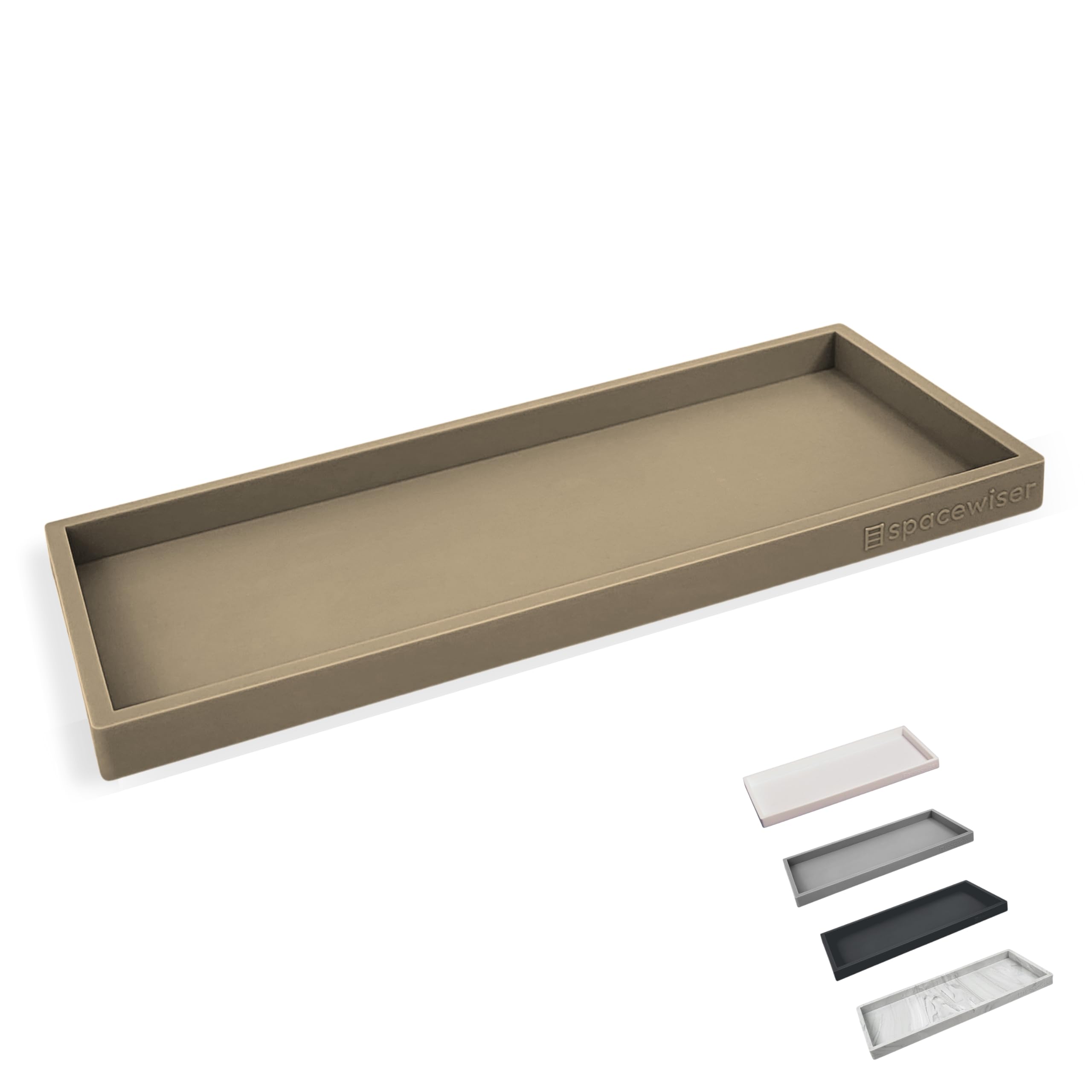 Amazon.com: Spacewiser Countertop and Vanity Tray - 11.7" Shatterproof ...