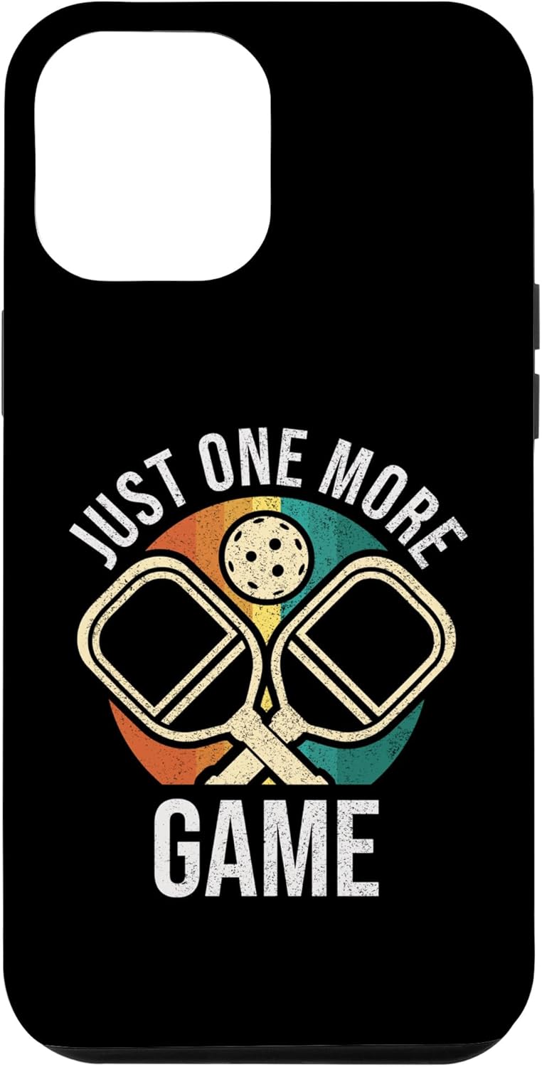 Amazon.com: iPhone 12 Pro Max Just One More Game Funny Pickleball ...