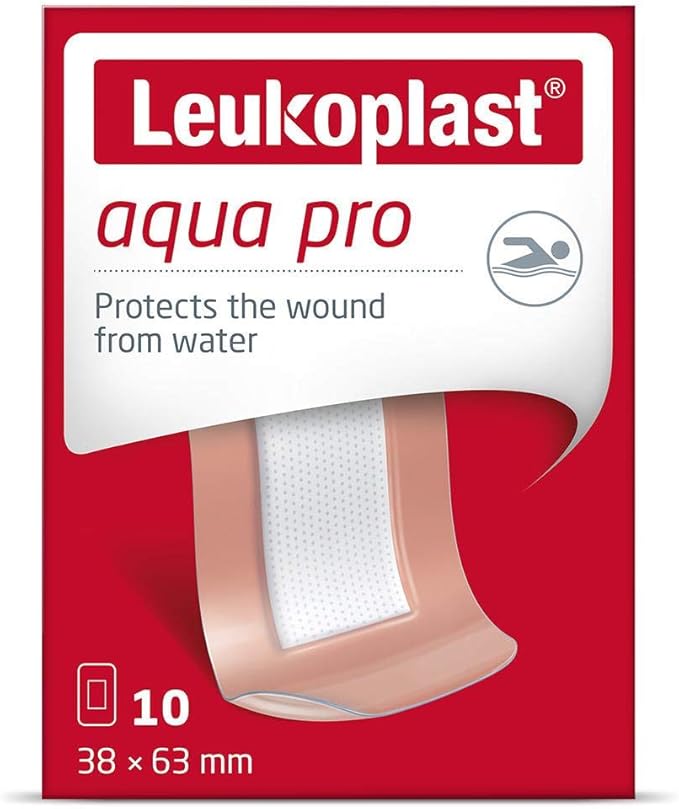 Leukoplast 7645709 Aqua Pro Dressing Plasters - Waterproof Extra-Thin ...