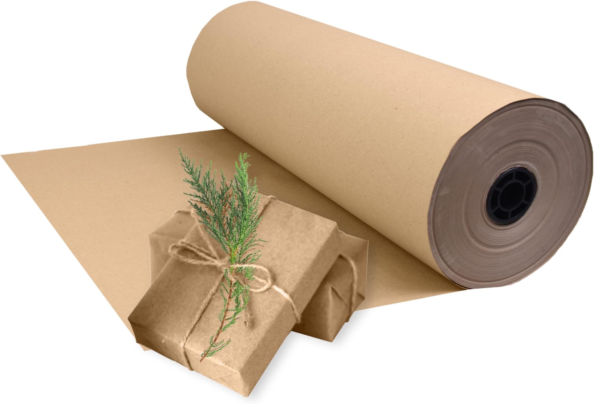 MERRIMEN Kraft Paper Roll - Jumbo Value Pack - Brown Paper Packing Roll ...