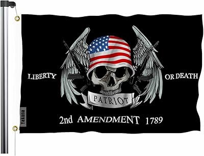 Amazon.com : Swono Military Skull Flag 3x5 ft Skeleton With Wings ...