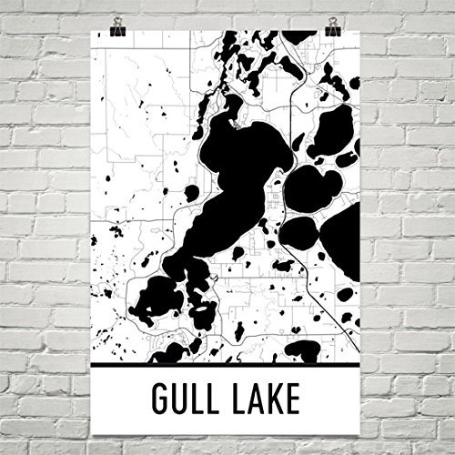 Amazon.com: Gull Lake Minnesota, Gull Lake MN, Gull Lake Map, Minnesota ...