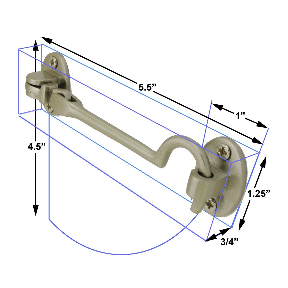 Snapklik.com : Renovators Supply Manufacturing Hook And Eye Latch 5.5 ...