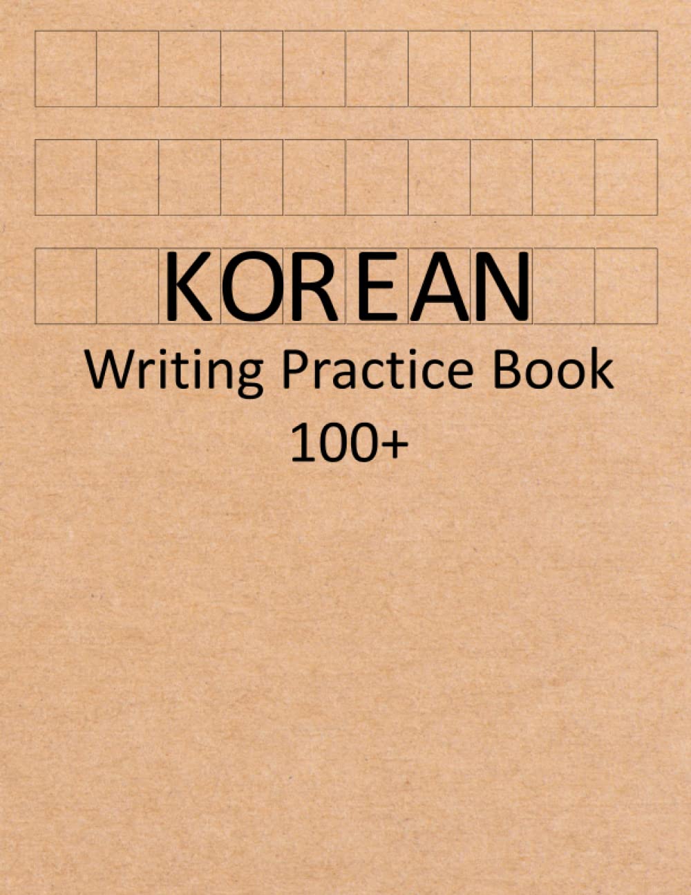 Korean Writing Practice Book. Learn To Write Korean Language Alphabet ...