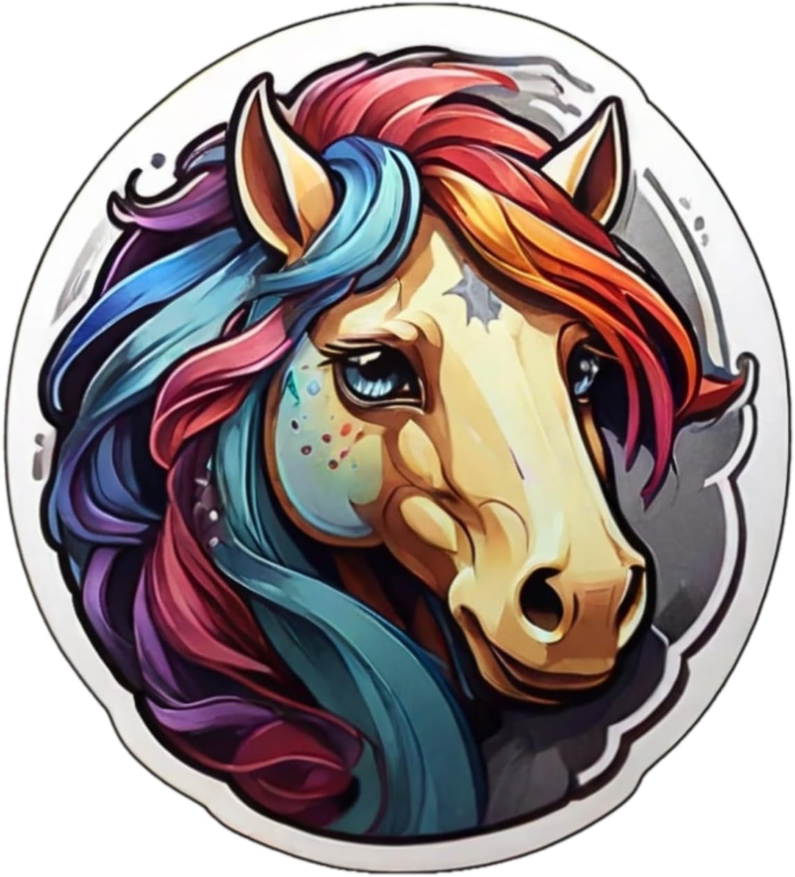 Amazon.com: 3pcs Cute Horse Stickers for 3in Water Bottles, Waterproof ...
