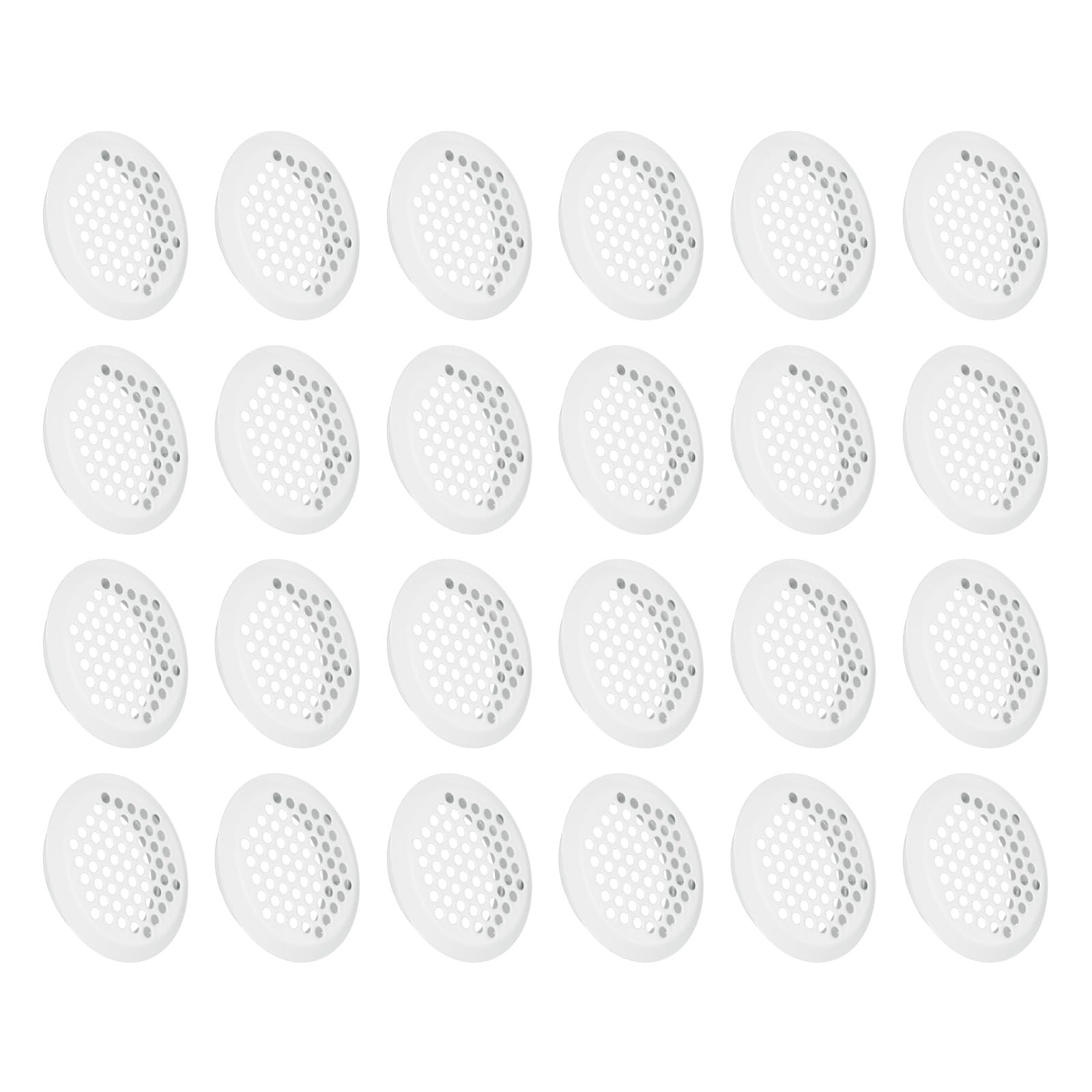 sourcing map 24Pcs Air Vents Circular Soffit Vent 50mm/2" Stainless ...