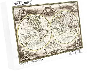 Amazon.com: Nine Looms Jigsaw Puzzles 500 Pieces for Adults, 1788 World ...