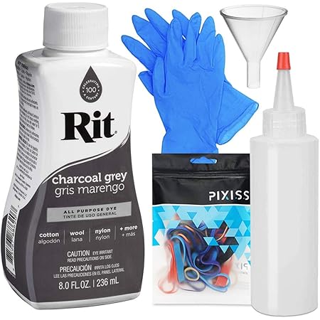 Amazon.com: Rit Dye Liquid – Wide Selection of Colors – 8 Oz. (Charcoal ...