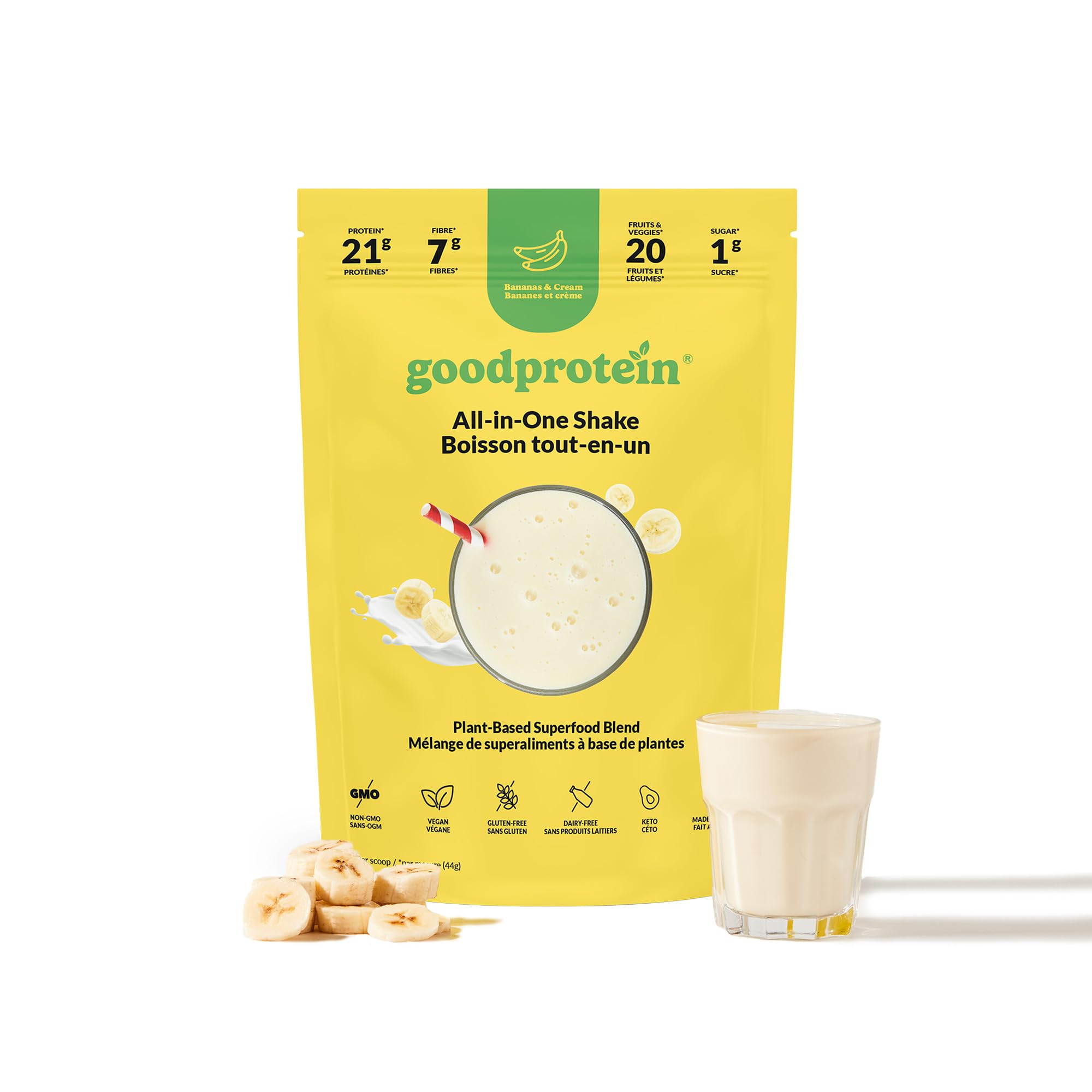 Good Protein Vegan Plant-based Protein Powder 100% Natural, Non-GMO ...