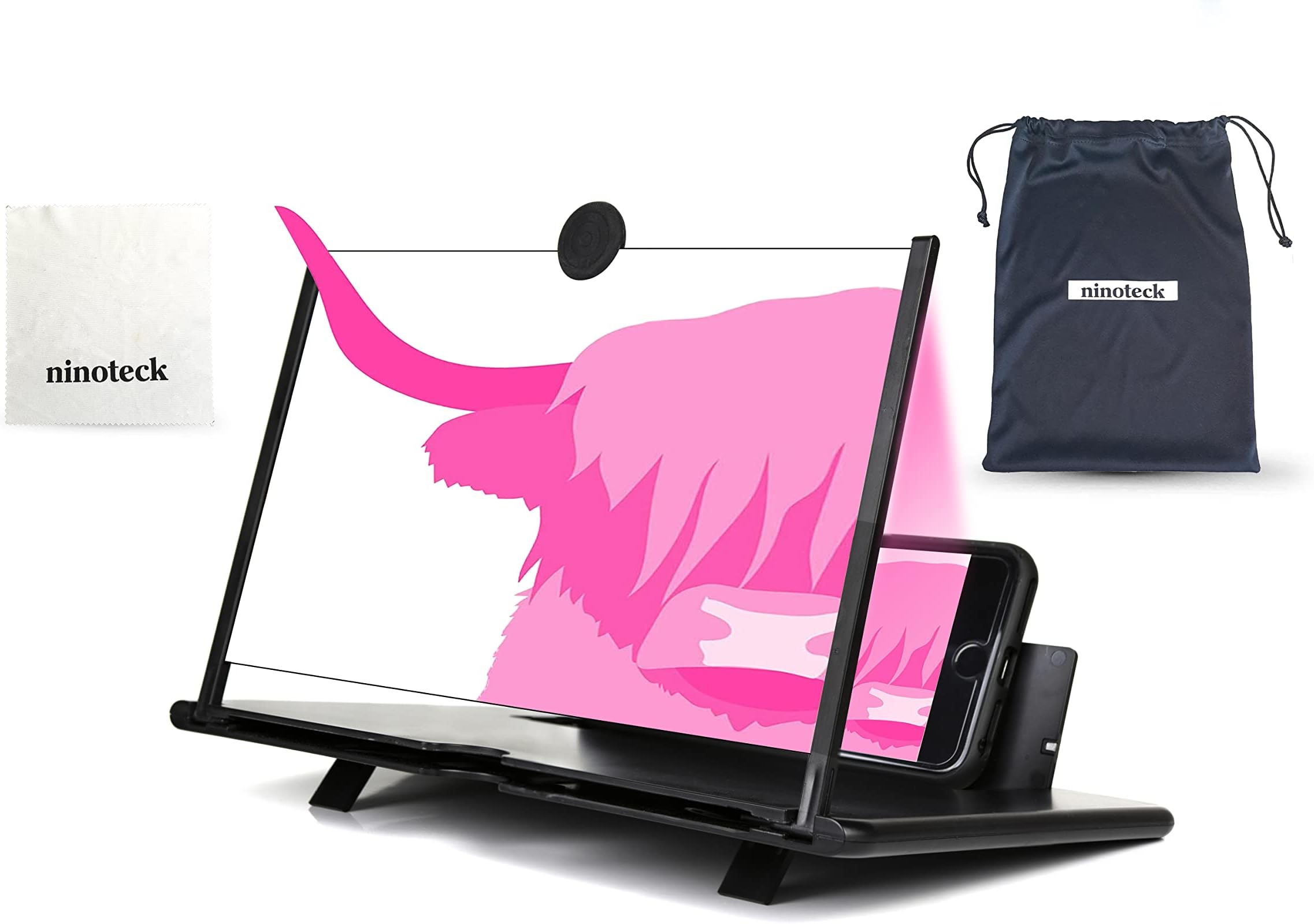 NINOTECK UK Brand - Screen Magnifier for iPhone & all Smartphone, Phone ...