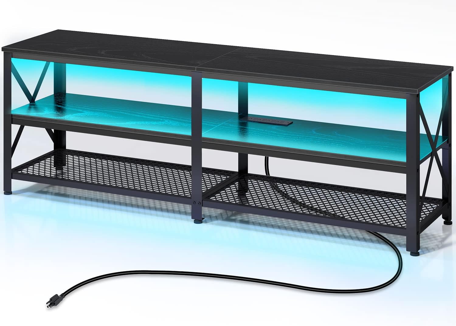 Amazon.com: AVF Transitional Steel and Glass TV Stand for up to 65" TVs ...