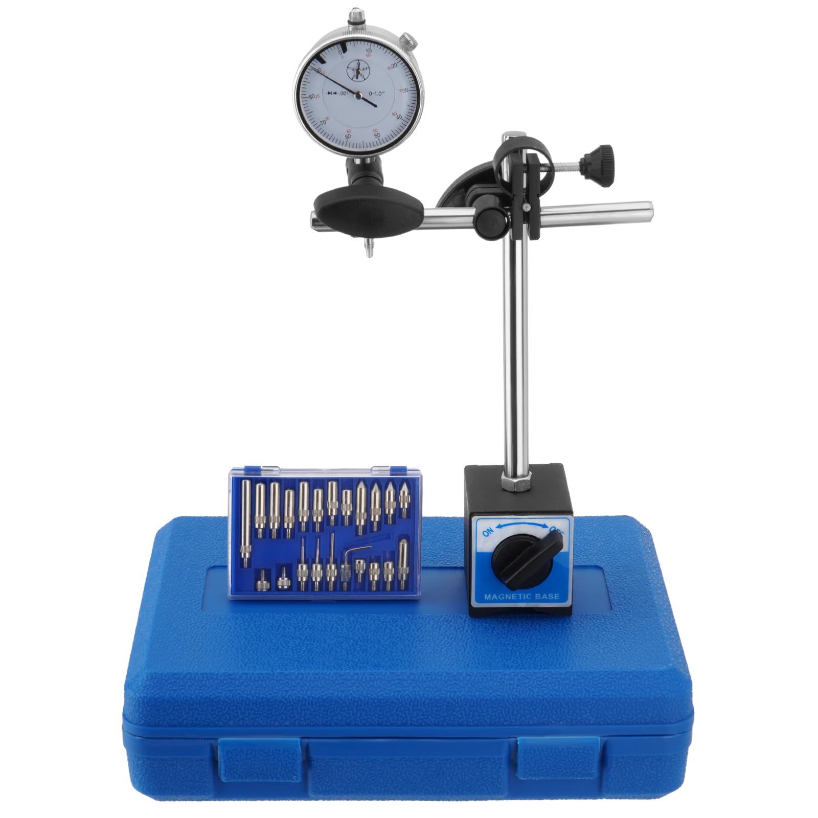 eLabPal Dial Indicator with Magnetic Base Holder, Adjustable Dial Test ...