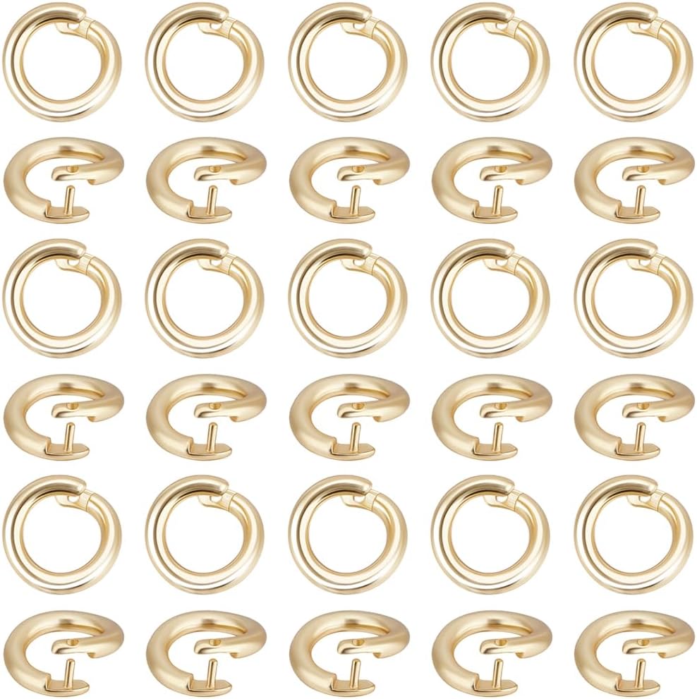 Amazon.com: Beebeecraft 1 Box 30Pcs Locking Jump Rings for Jewelry ...