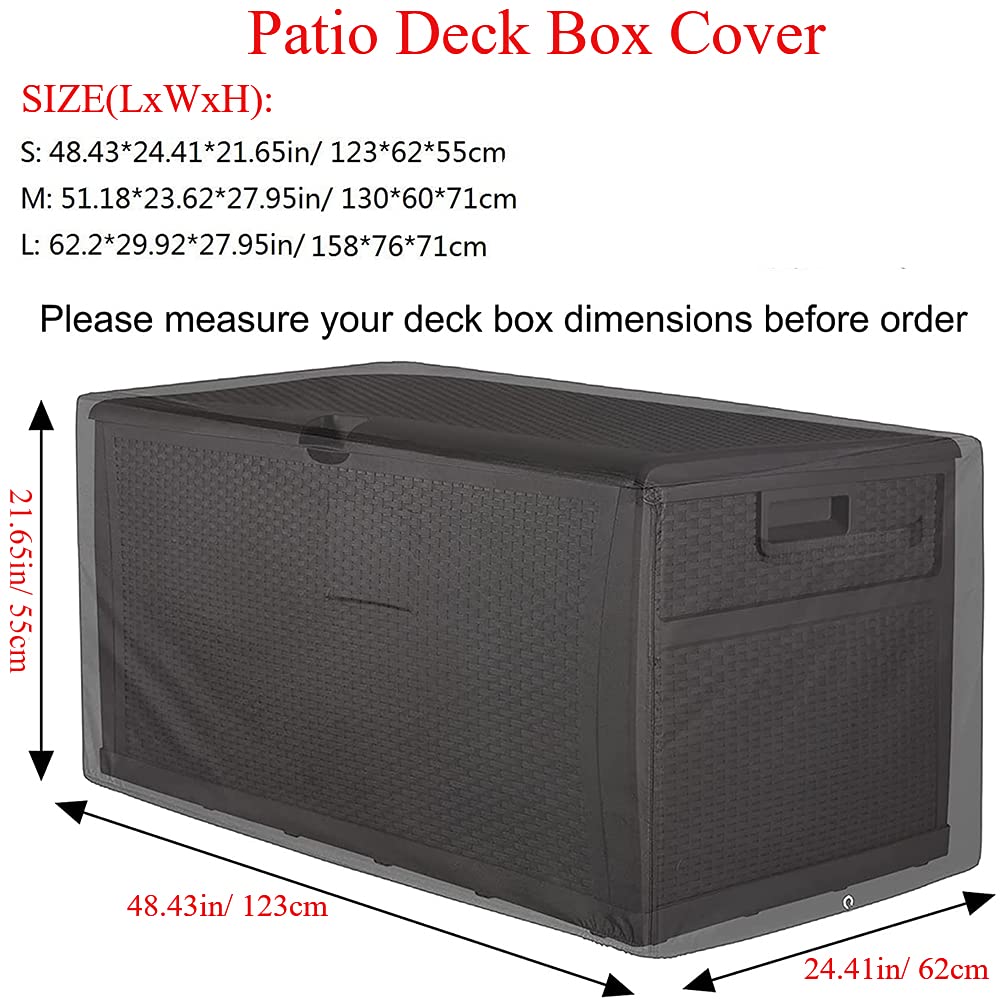 Zipper Deck Cover Outdoor Storage Box With Adequate Ventilation And ...