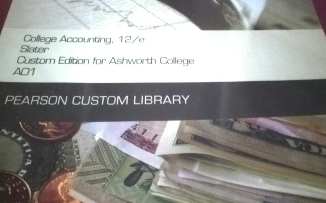 College Accounting, 12/e Slater Custom Edition for Ashworth College A01 ...