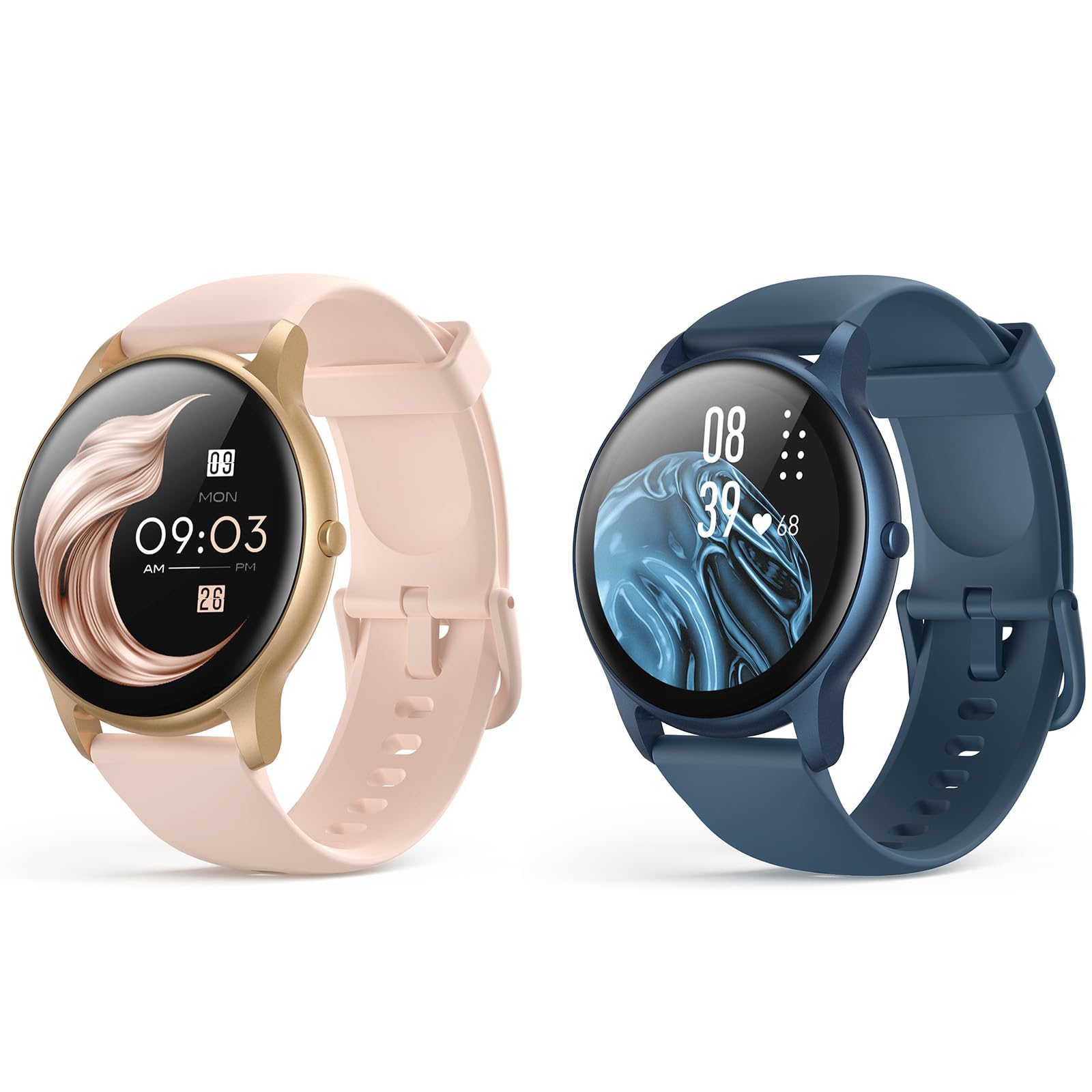 Amazon.com: AGPTEK Smart Watch for Women, 5ATM Waterproof Smartwatch ...