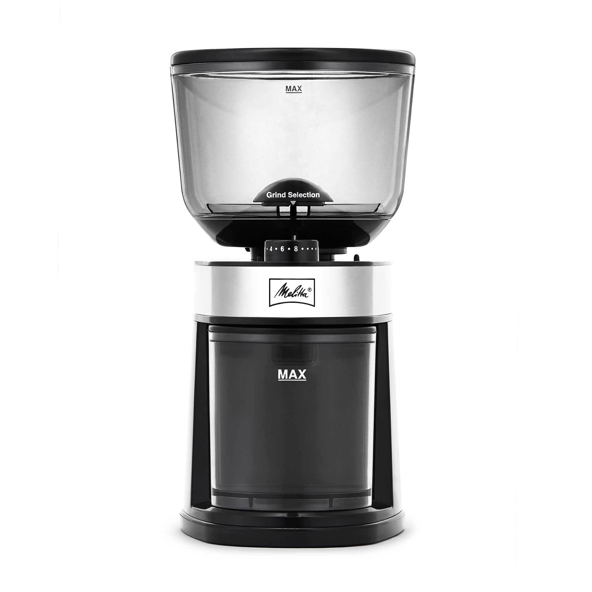 Snapklik.com : Melitta Molino Flat Burr Coffee Grinder Whole Bean ...